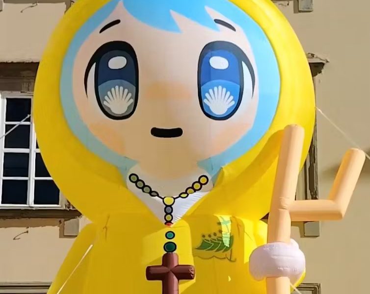 Luce, a cartoon mascot for Catholic Church’s 2025 Jubilee, appeals to a ...