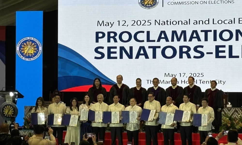 Comelec proclaims 12 Senate winners – Philippine Canadian Inquirer