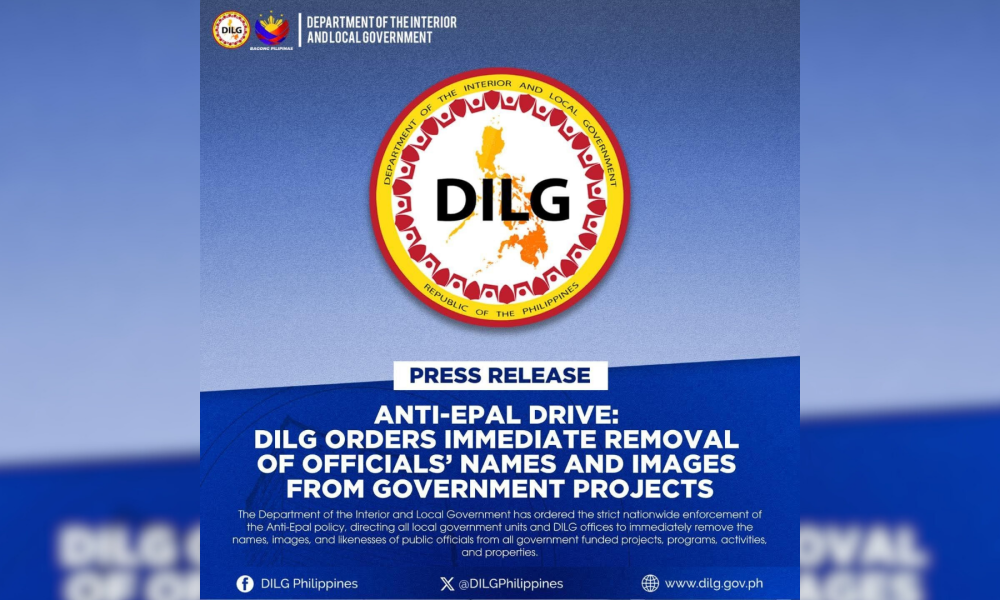 ‘Anti-Epal Drive’: DILG requires removal of political branding from gov ...