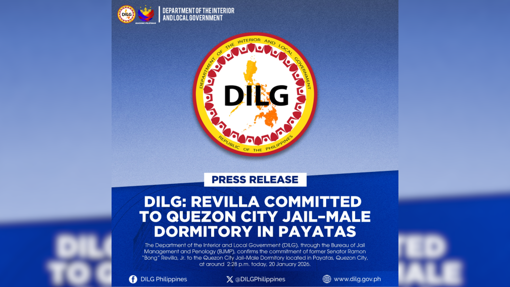 DILG to treat Revilla ‘same treatment’ for his commitment at QC Jail ...